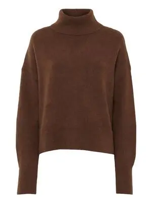 JOSEPH Cashmere-blend Turtleneck Sweater - Brown