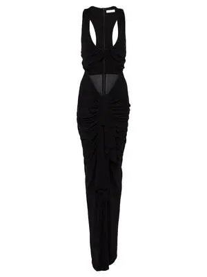 Christopher Esber Vivenda Cutout Jersey Maxi Dress - Black