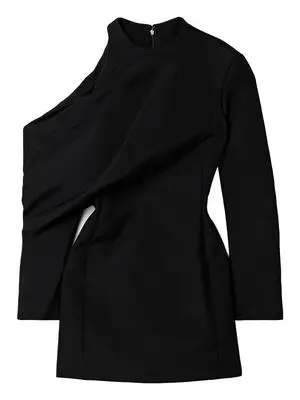 KHAITE KHAITE Tristan One-Shoulder Draped Cady Top