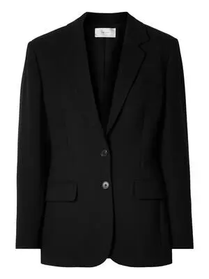 THE ROW Linda Wool-twill Blazer - Black