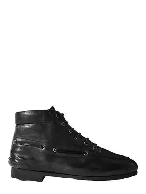 Bally Paphos Leather Lace-up Ankle Boots - Black