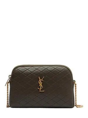 Saint Laurent Gaby Quilted Leather Shoulder Bag - Brown