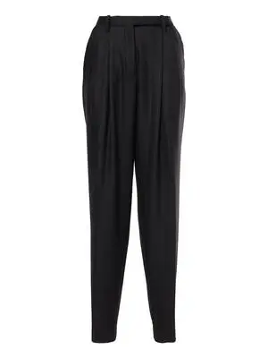 Dorothee Schumacher Modern Sophistication Pinstripe Wool Pants - Black