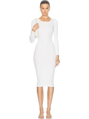 Lpa Auburn Ribbed Knit Sweater Dress - Ivory