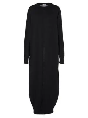 Alaïa Long-sleeved Wool Dress - Black