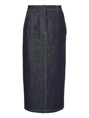 Co Denim Pencil Skirt - Blue