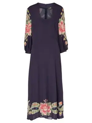 Etro Floral Maxi Dress - Blue