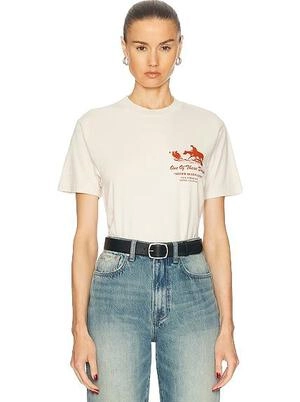 ONE OF THESE DAYS Silver Queen City T-shirt - Bone