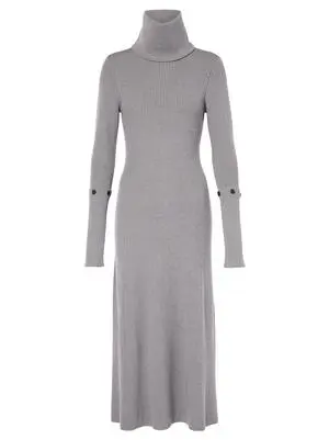 Proenza Schouler Ribbed-knit Midi Dress - Grey