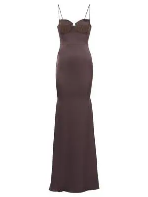 ALEX PERRY Alex Perry Satin Bustier Gown