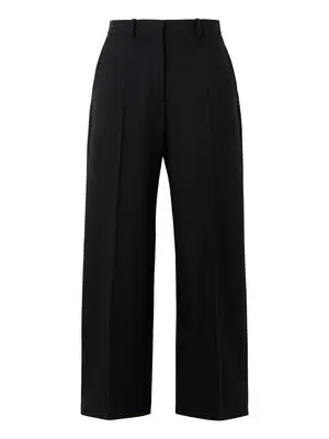THE ROW Albereta Wool Straight-leg Pants - Black