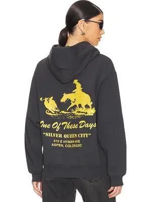 ONE OF THESE DAYS Silver Queen City Hoody - Black