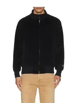 SCHOTT Corduroy Bomber Jacket - Black