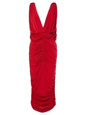 MAGDA BUTRYM Magda Butrym Draped Ruched Midi Dress