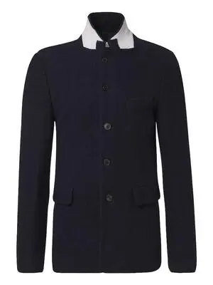Dries Van Noten Wool Blazer - Blue