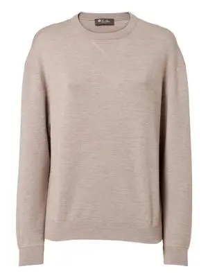Loro Piana Balfour Cashmere, Wool, And Silk Sweater - Brown