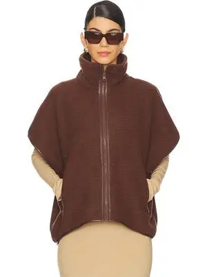 LAMARQUE Eudora Fleece Vest - Brown
