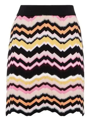 Missoni Zig Zag Knit Mini Skirt - Multicoloured