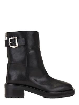JIMMY CHOO Brooklyn Leather Boots - Black
