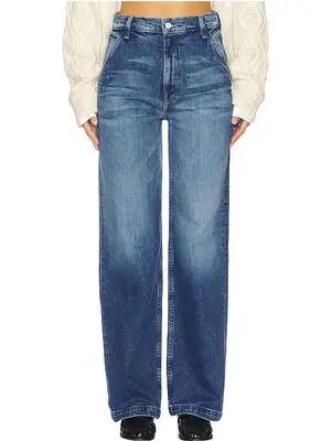 MOTHER The Stud Finder Sneak Jeans Denim-medium