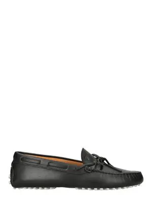TOD'S Leather Gommini Loafers Black