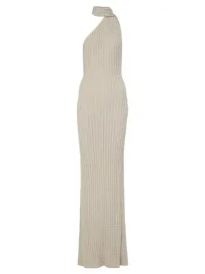 AYA MUSE Atria Cable-knit Maxi Dress - Beige