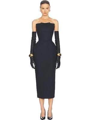 HELSA The Curve Dress With Bow - Black