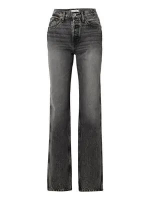 RE/DONE 90s Loose High-rise Straight-leg Jeans - Gray