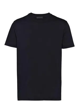 Prada Cotton Triangle T-shirt - Black
