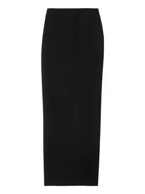 MONOT Crepe Maxi Skirt - Black