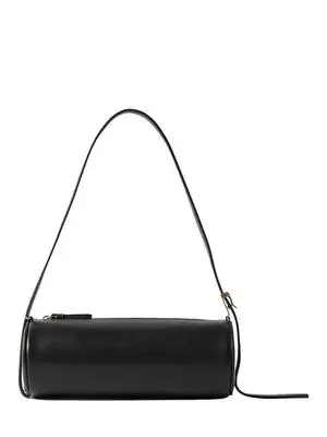 Proenza Schouler Silo Textured Leather Shoulder Bag - Black