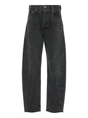 AGOLDE Luna High-rise Barrel-leg Jeans - Black