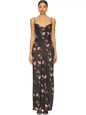 MORE TO COME Désirée Maxi Dress - Brown