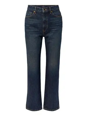 Khaite Abigail High-rise Straight-leg Jeans - Blue