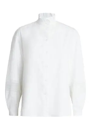 Claudie Pierlot Cotton Broderie Anglaise Shirt - Neutral