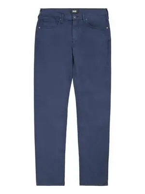 Paige Federal Slim Straight Trousers - Navy