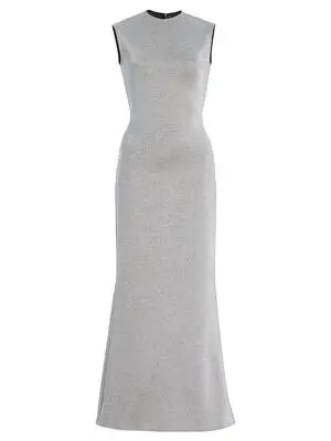 Burc Akyol Metallic Jersey Gown - Silver
