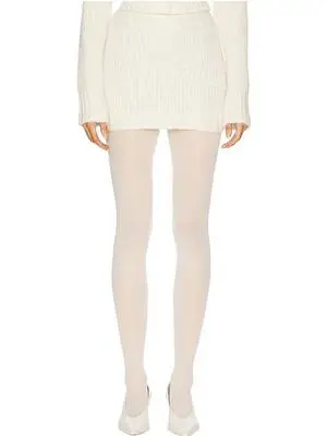 HELSA Annabelle Knit Skirt - Ivory