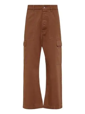 Rick Owens Lido Cotton Cargo Pants - Brown