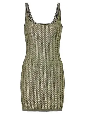 Jacquemus Marino Mini Dress In Multi Black - Multicoloured
