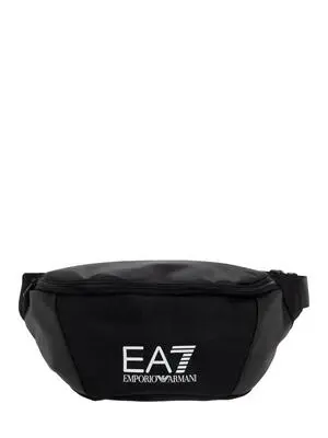 EA7 Paneled Logo-detail Belt Bag - Black