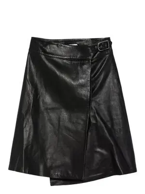 SIMKHAI Simkhai Buckled Wrap Midi Skirt