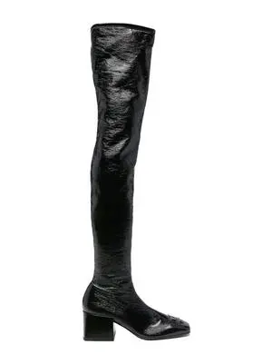 COURREGES Thigh-high Boots - Black