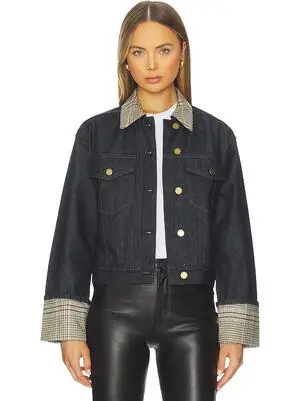 Rag & Bone Harriet Denim Trucker Jacket - Blue