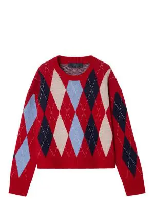 Arch4 Chapman Argyle Cashmere Sweater - Multi