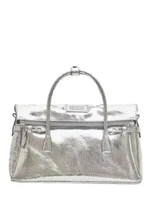 MAISON MARGIELA Maison Margiela Medium 5AC East West Tote Bag Silver