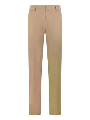 Brooks Brothers Flannel Virgin-wool Trousers - Neutrals