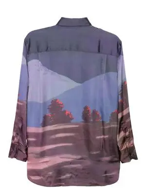 Lacoste All-over Print Shirt - Purple