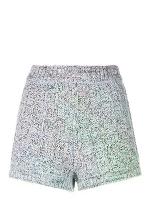 Missoni Ribbed Knit Shorts - Blue