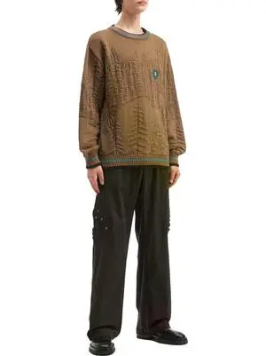 KIKO KOSTADINOV Embossed Detail Sweater - Brown